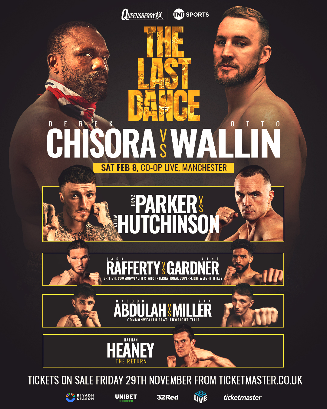 Undercard for Derek Chisora vs. Otto Wallin Announced - Ready To Fight
