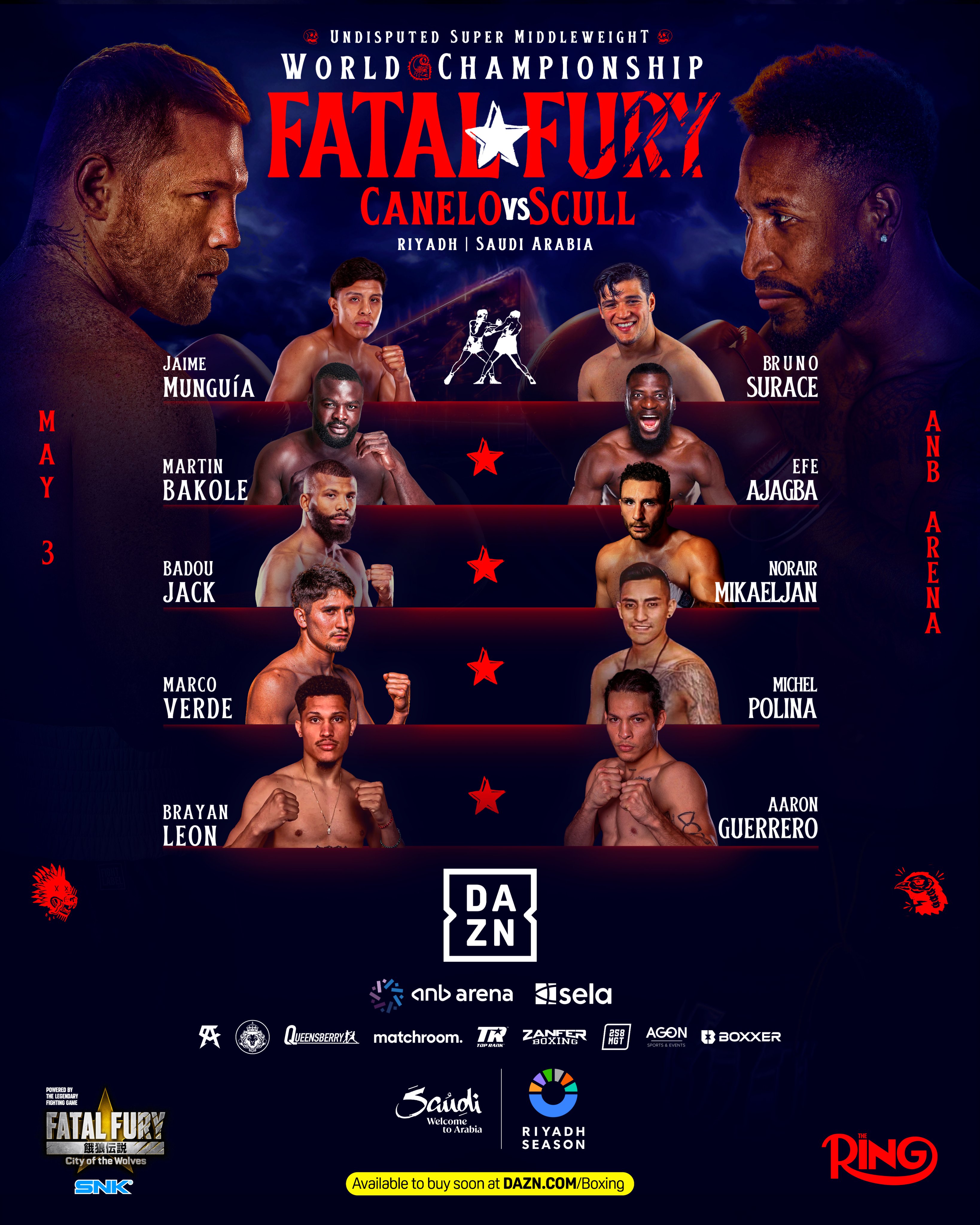 Canelo vs. Scull: Full Fight Card Announced - Ready To Fight