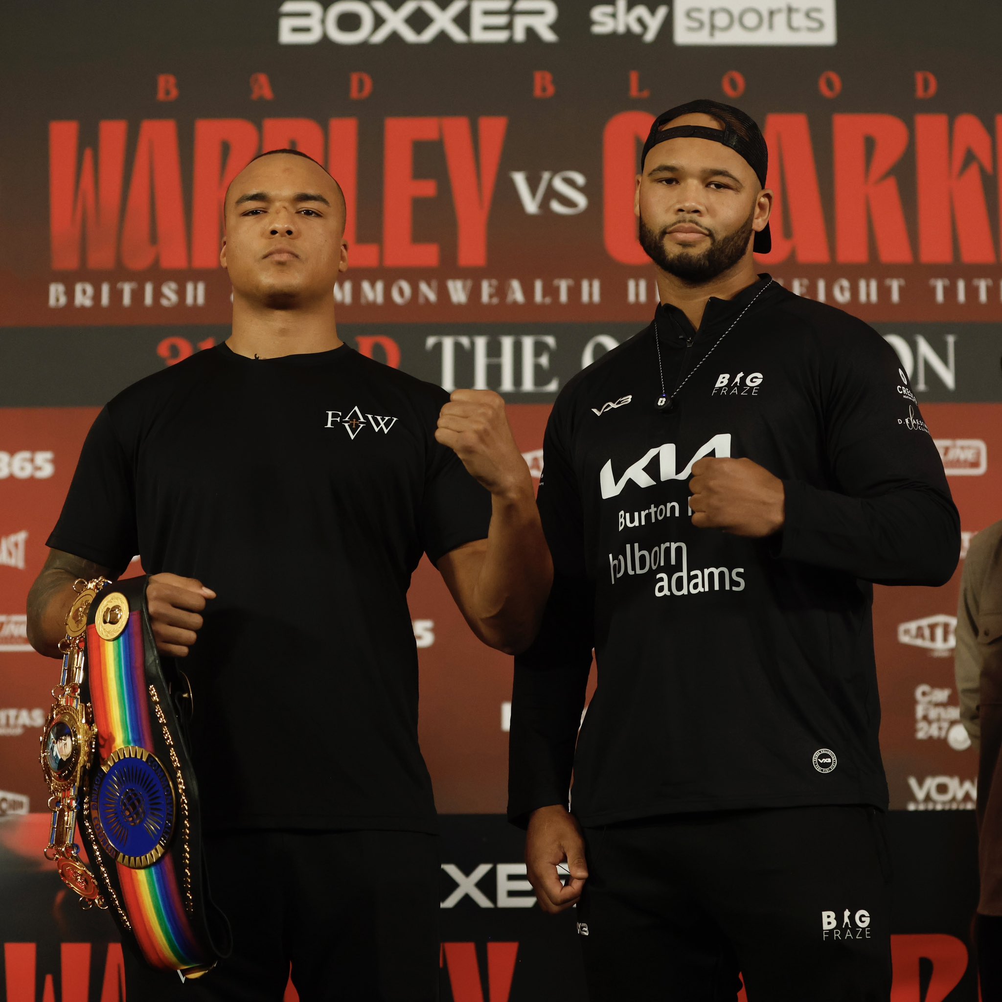 Clarke Outweighs Wardley by 10 Kilograms - Ready To Fight