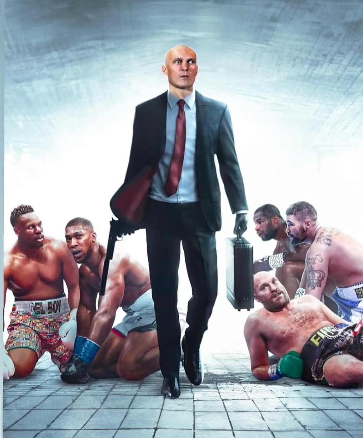Chisora Posts Meme of Usyk as Hitman with Defeated Brits - Ready To Fight
